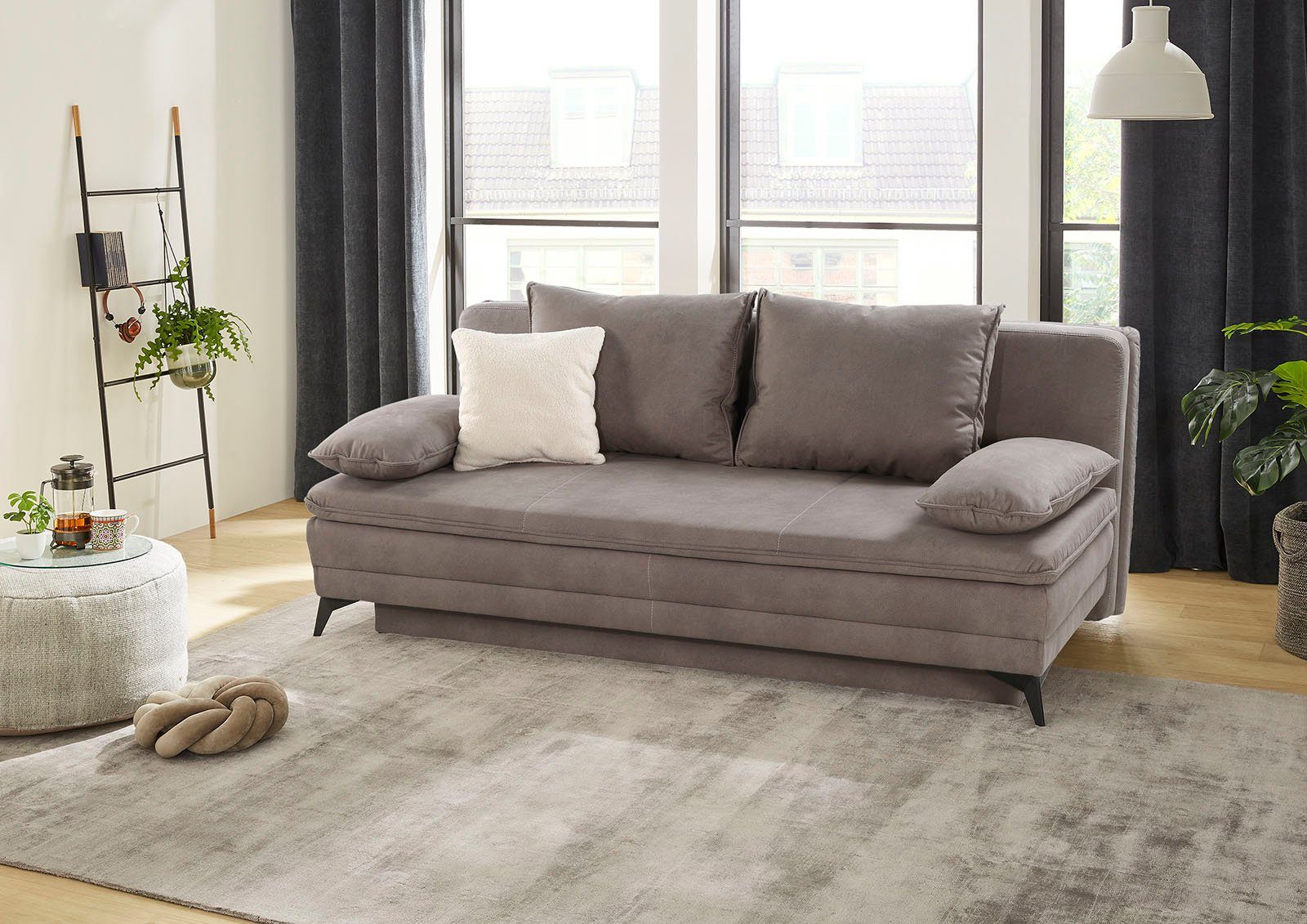 Jockenhöfer Gruppe Schlafsofa Laurin, als Dauerschläfer geeignet, Bettfunktion und Stauraum ...